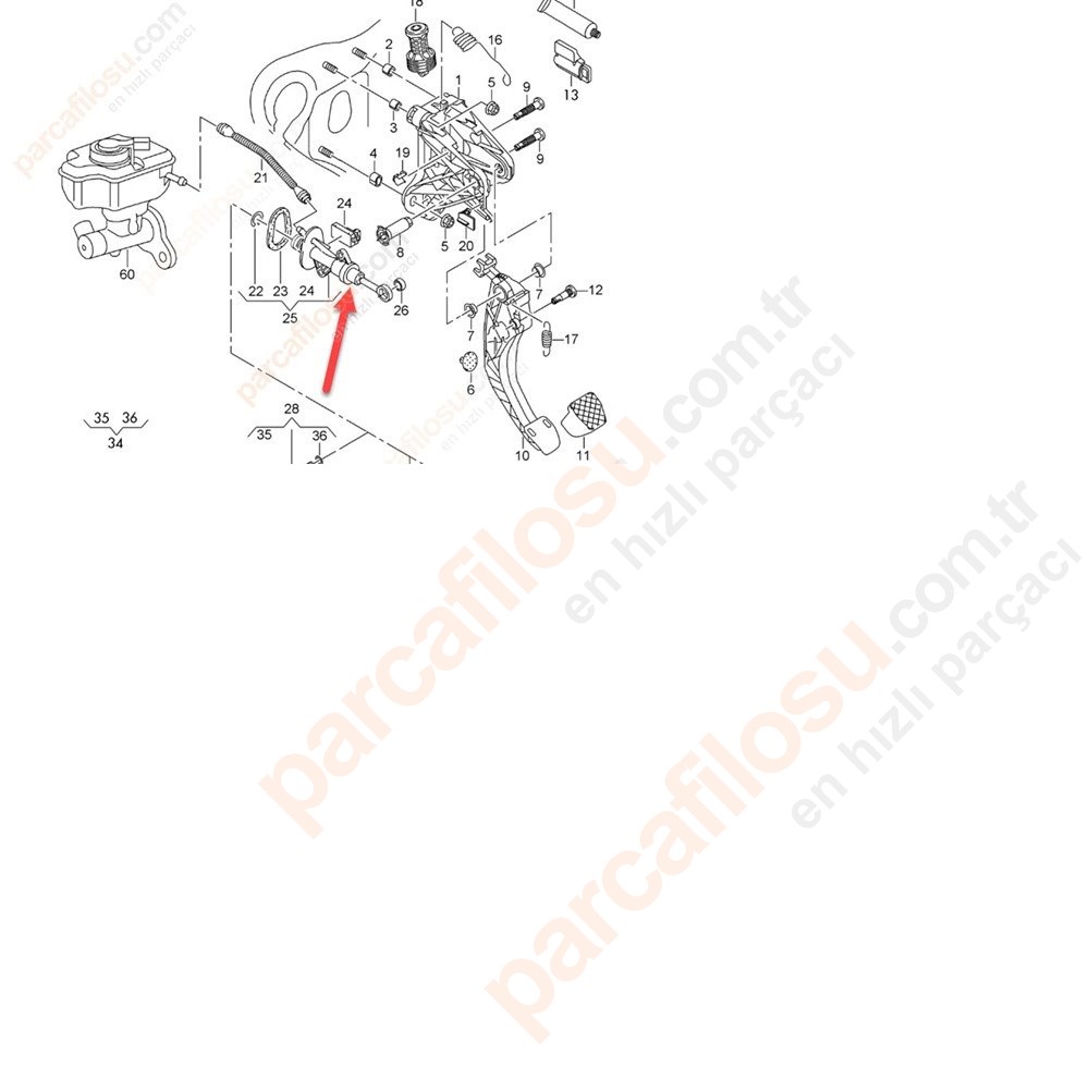 6284600748 Debriyaj Üst Merkezi SACHS Yedek Parça Fiyatı